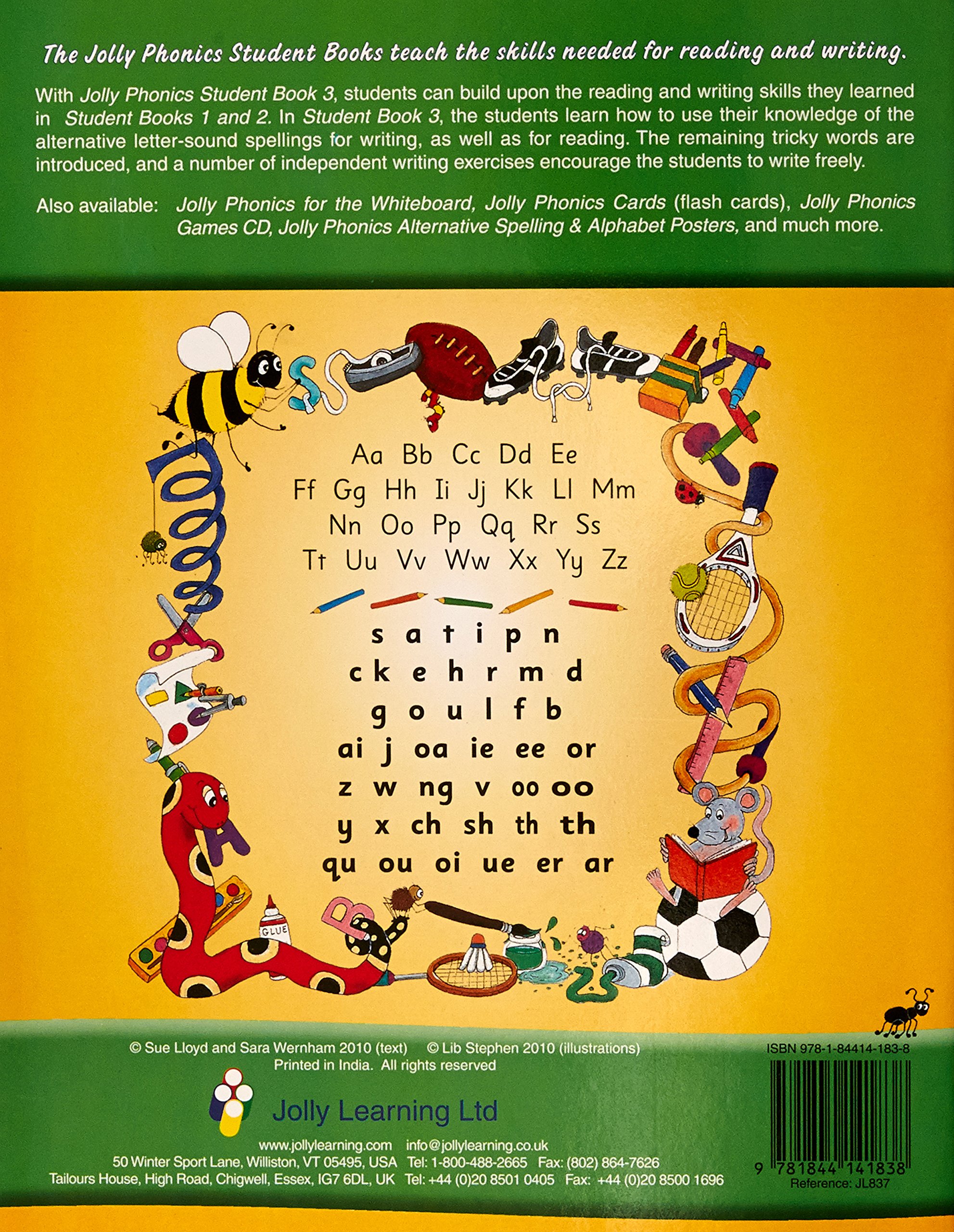 Jolly Phonics Student Book 3 (Colour in Print Letters)