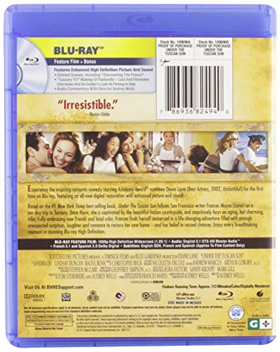 Under the Tuscan Sun [Blu-ray]