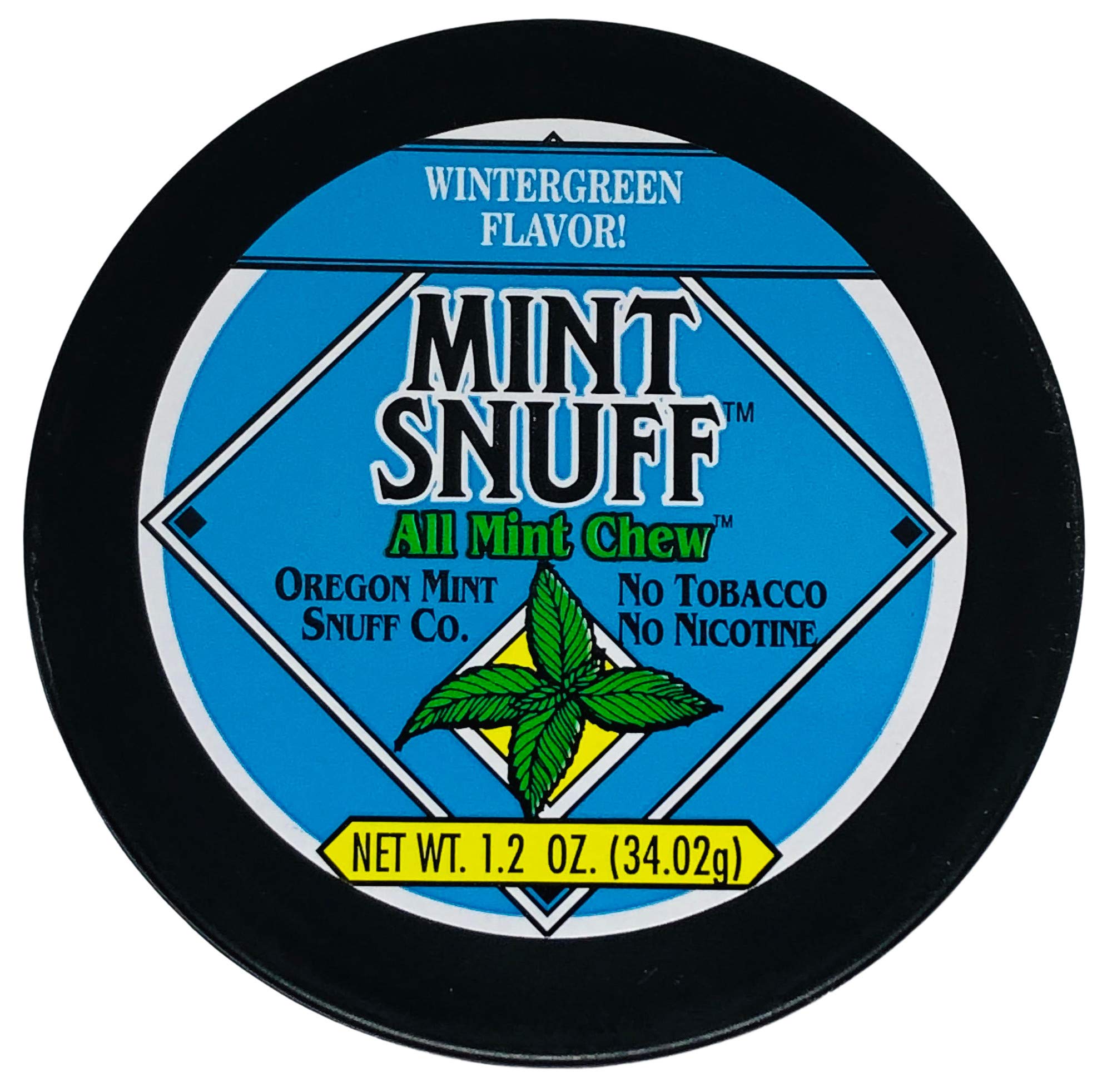 Oregon Mint Snuff Wintergreen 1 Can with DC Crafts Nation Skin Can Cover - Middle Finger