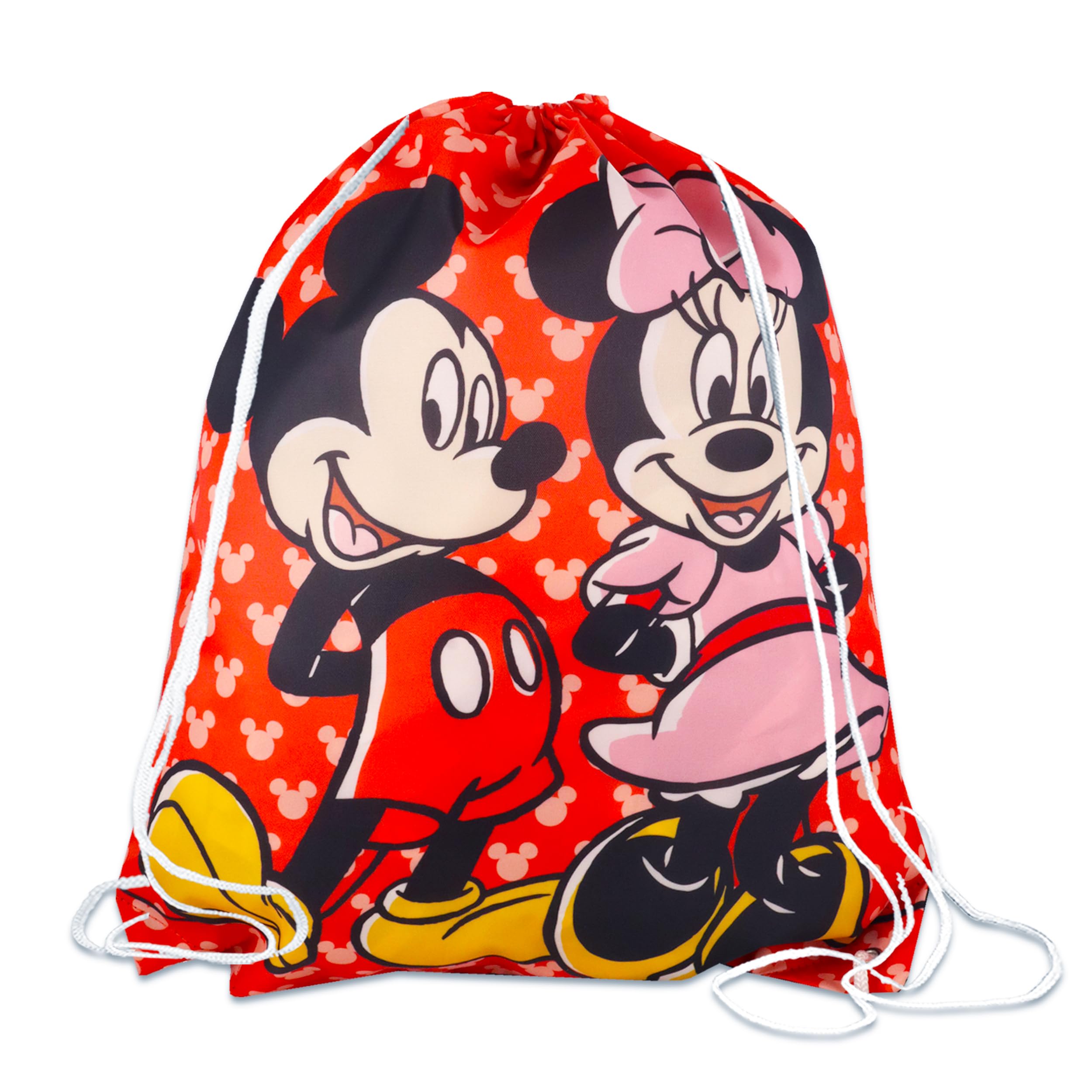 Fast Forward Minnie Mouse Backpack for Girls Set - 2 Pack Bundle with 12β Minnie Mouse Preschool Mini Backpack and Minnie Drawstring Bag | Minnie Backpack