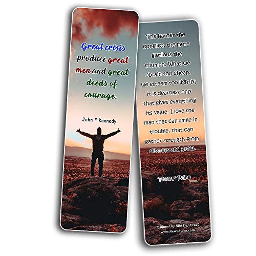 Inspirational Quotes Bookmarks Cards Series 2 (30 Pack) - Handy Inspirational Quotes - Stocking Stuffers Adoration Devotional Bible Study - Church Ministry Supplies Classroom Teacher Incentive Gifts