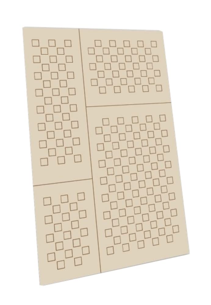 Green Stuff World for Models and Miniatures Self-Adhesive Stencils - Chequer S 9501