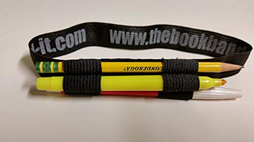 Book Band Bookmarks Pencil Holder 2 Black for $3.00
