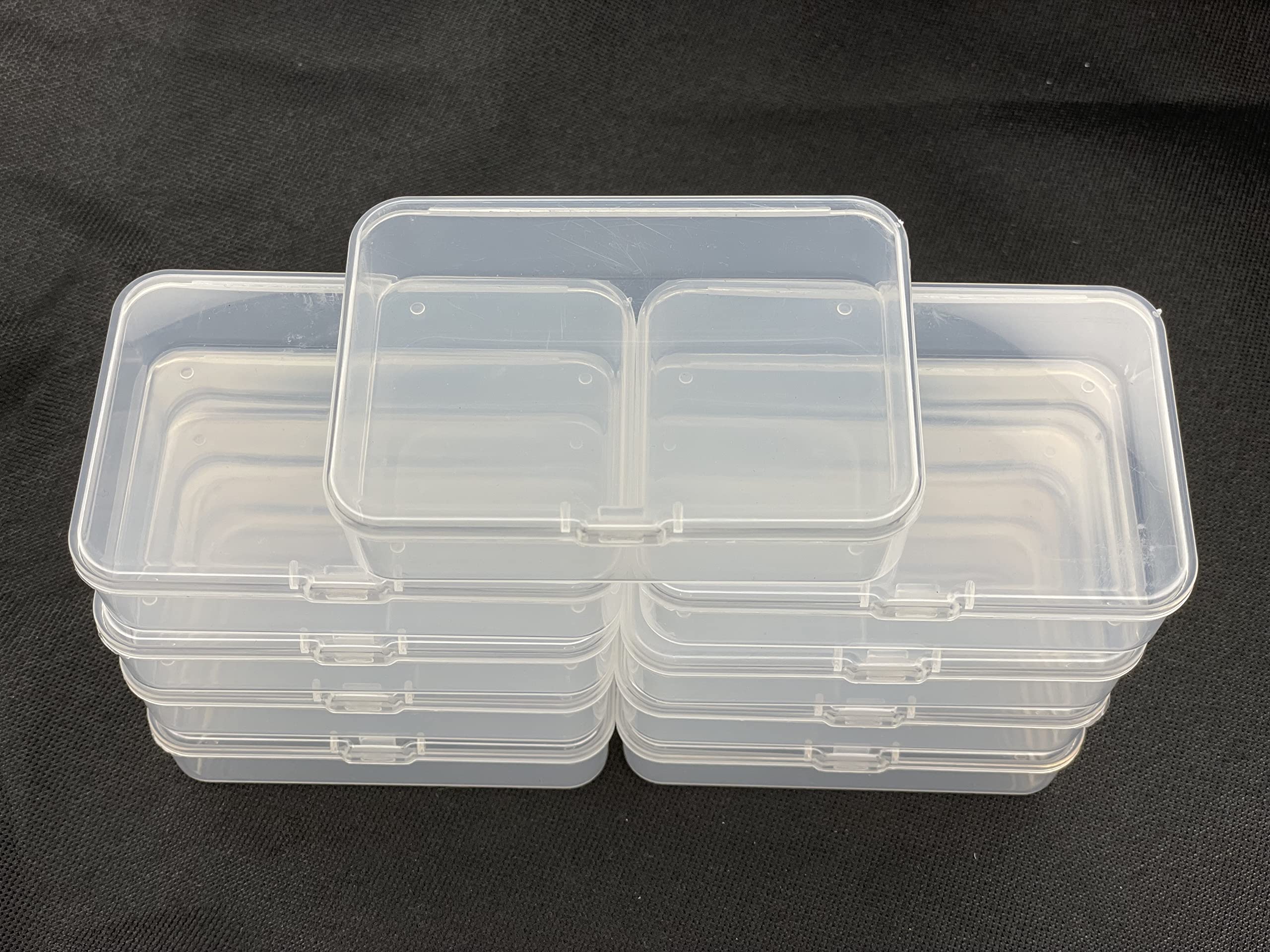 Snap Tight Plastic Storage Box of 9 Packs, Box for Casing Accessories, Ornaments, Utensils, Beads, and Stationary.