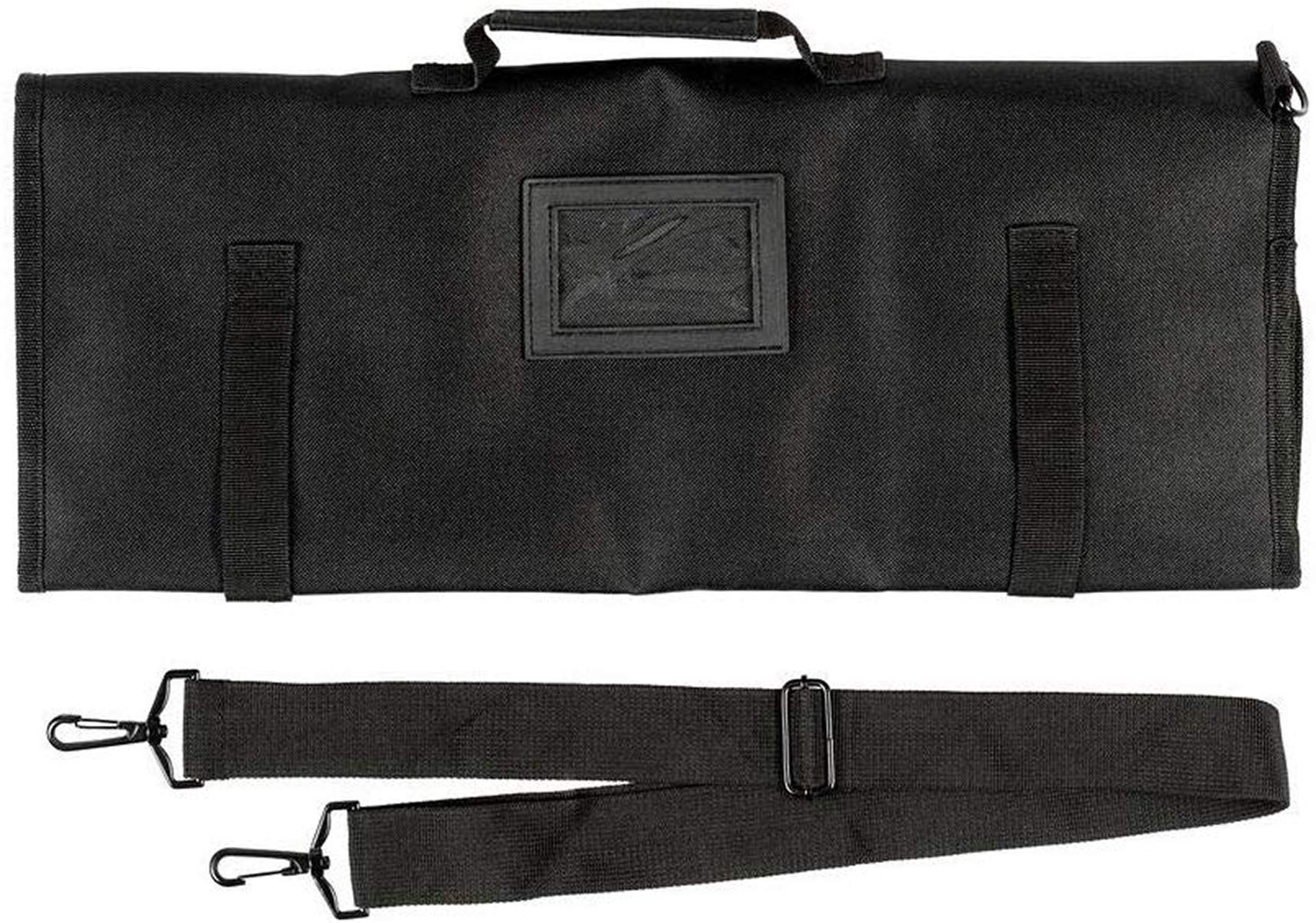 EVERPRIDE Chef Knife Roll Bag Holds 12 Knives β Contains 2 Large Zippered Pockets for Meat Cleavers and Cooking Tools β Durable Knife Case for Chefs and Culinary Students β Includes 2 Knife Guards