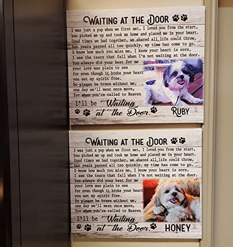 Custom Canvas Bereavement Gift | Dog Memorial Gift | Remembrance Gift | Sympathy Gift | Personalized Gift | Dog Gift | Memorial Gift | Pet Loss Gifts Custom Size
