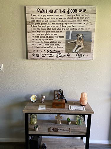 Custom Canvas Bereavement Gift | Dog Memorial Gift | Remembrance Gift | Sympathy Gift | Personalized Gift | Dog Gift | Memorial Gift | Pet Loss Gifts Custom Size