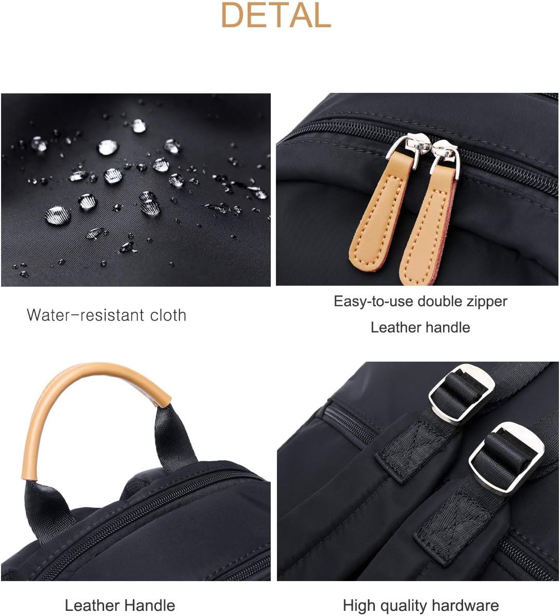 PAOIXEEL 14 Pockets Fashion Backpack, Anti-theft Water Resistance Lightweight Diaper Bag Backpack for Casual Daypack Outdoor