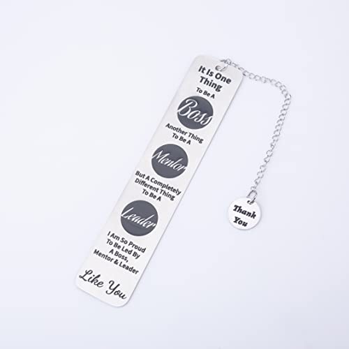 Boss Appreciation Gifts Bookmark for Boss Day Women Men Office Retirement Leaving Going Away Gifts for Female Male Thank You Gift Boss Lady Mentor Supervisor Leader Birthday Gifts Coworker Employee