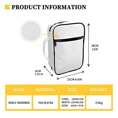 Buybai Personality Bible Cover for Men Women Aztec Tribal Geometric Printed Bible Carrying Case with Handle and Zipper