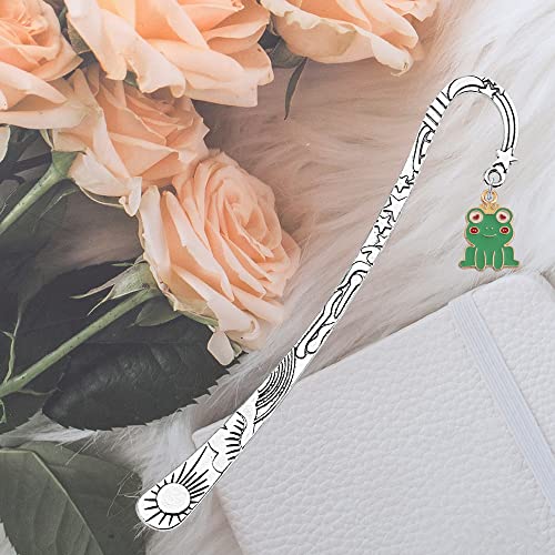 MYOSPARK Frog Bookmark Frogs Lover Gift Animal Bookmarks Gifts for Book Lovers Inspirational Gifts for Kids (Frog Bookmark)
