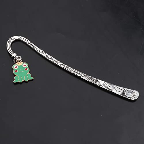 MYOSPARK Frog Bookmark Frogs Lover Gift Animal Bookmarks Gifts for Book Lovers Inspirational Gifts for Kids (Frog Bookmark)
