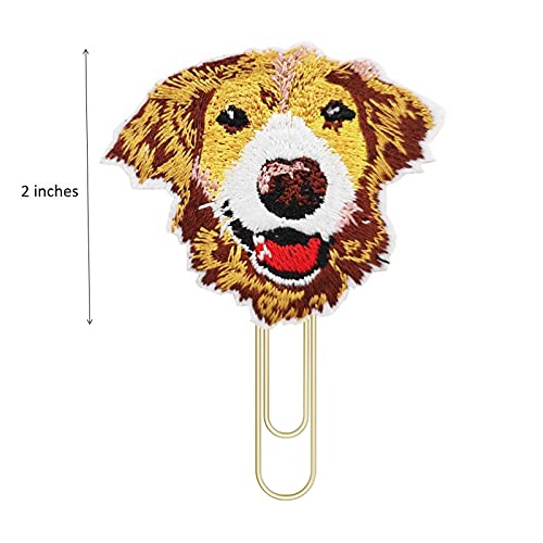 Reeleer Golden Retriever Dog Golden Planner Paper Clips, Bookmarks, Wedding Planner Accessories, Paperclip, Office Gifts