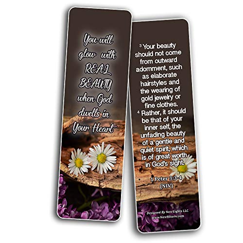 Devotional Bible Verses for Women Bookmarks (12 Pack) - Collection of Inspiring and Motivational Bible Verses and Quotes for Women