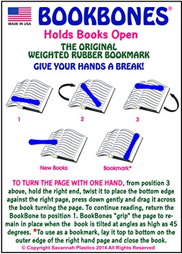 BookBone (TM) - Made in The USA - The Original Weighted Rubber Bookmark - Printed with - Nurses Have Heart - Holds Books Open