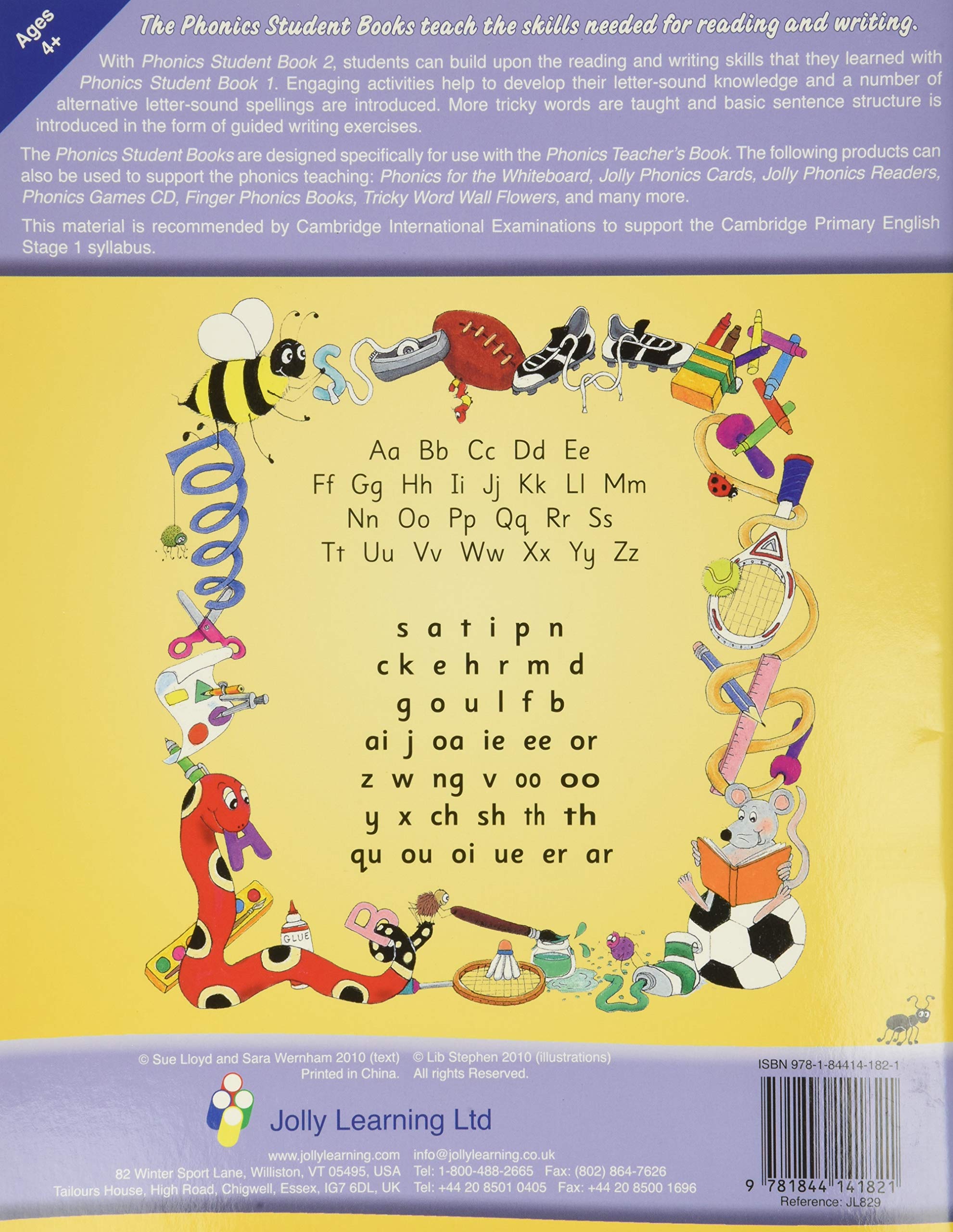 Jolly Phonics Student Book 2: In Print Letters (American English Edition)
