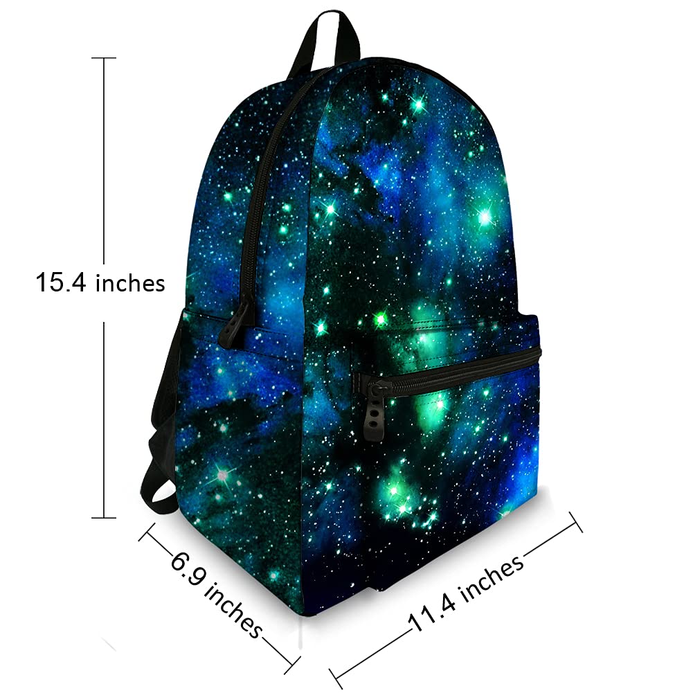 Galaxy Space Print Durale Kids Canvas Bookbag Back to School