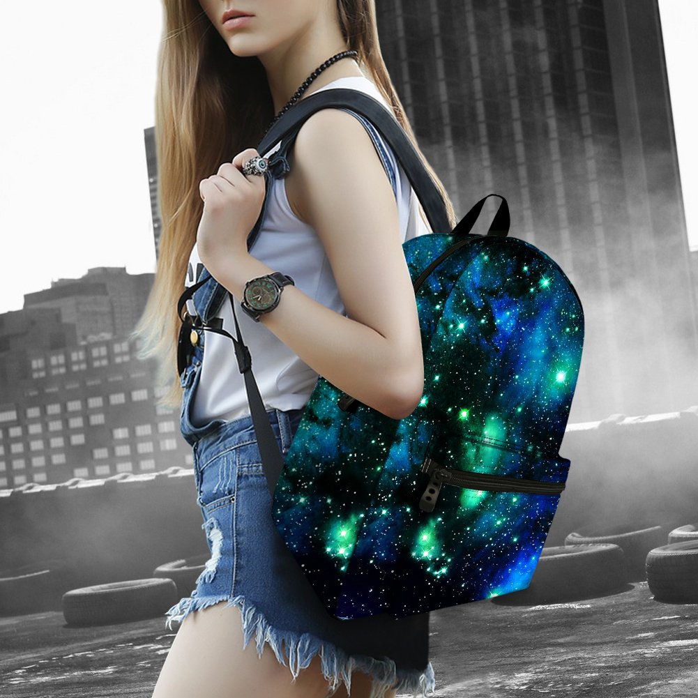Galaxy Space Print Durale Kids Canvas Bookbag Back to School