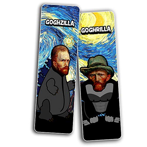 Van Gogh Bookmarks Cards Series 3 (12-Pack) – Cool Funny Silly Bookmarker Set – Stocking Stuffers Gift Ideas for Adults Men Women