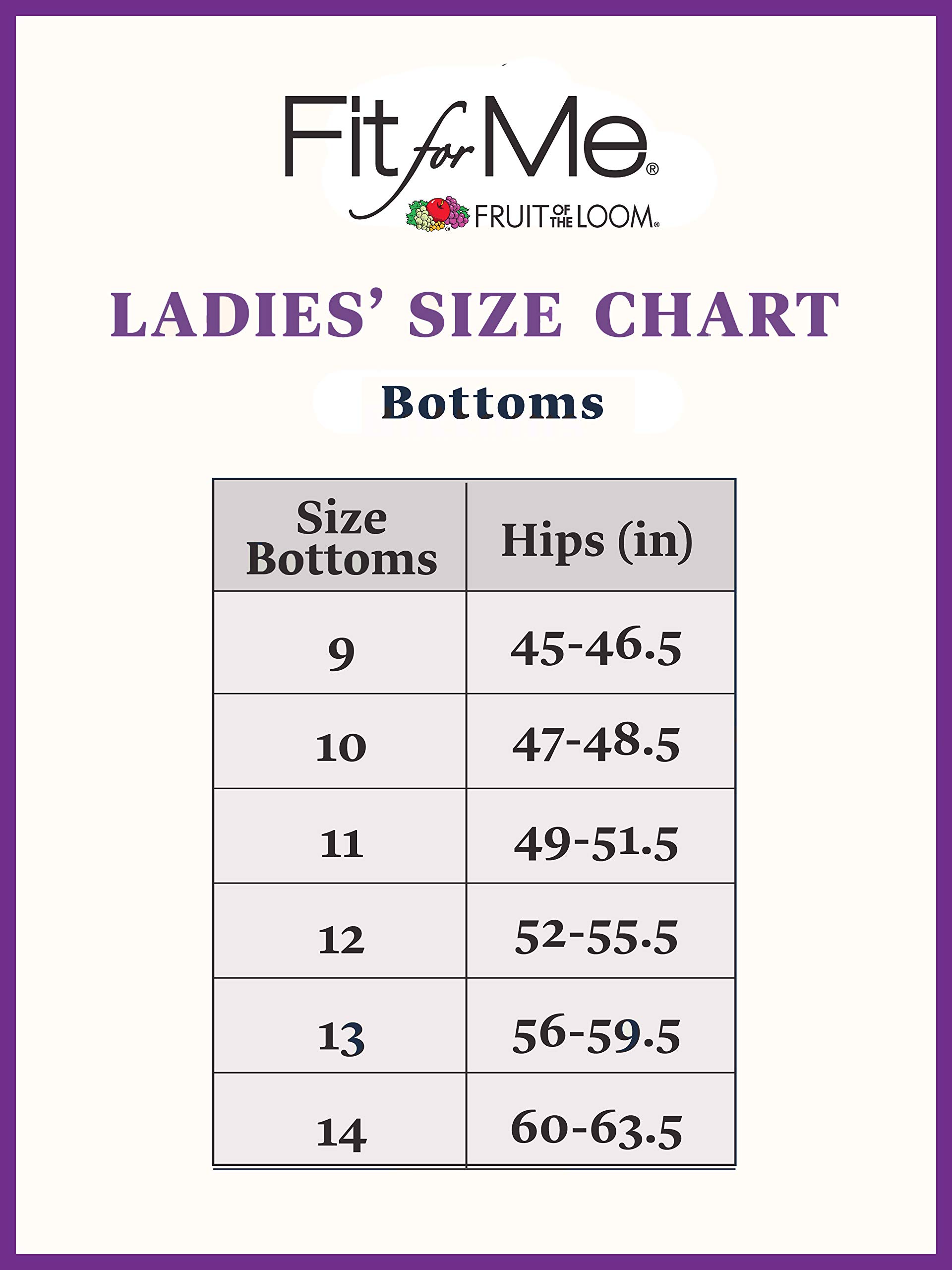 Fruit of the Loom Women's Lightweight Microfiber Underwear, Smooth Under Clothes, Available, Plus Size Hi Cut-10 Pack-Black/White/Purple, 11