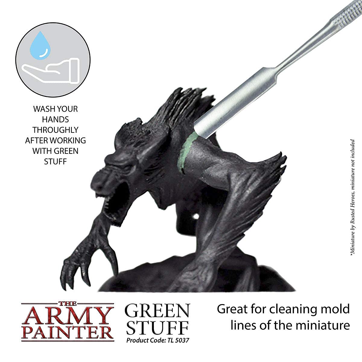 The Army Painter 2 Part Modeling Clay, 20cm - Moldable Model Putty for Miniatures, Easy-to-Knead Green Stuff Putty Epoxy Clay for Sculpting, Green Stuff Tools - The Original Green Stuff Kneadatite