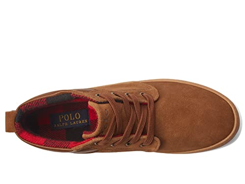 POLO RALPH LAUREN Boy's Camdyn (Little Kid) Snuff Suede/Tan Burnished 2 Little Kid M