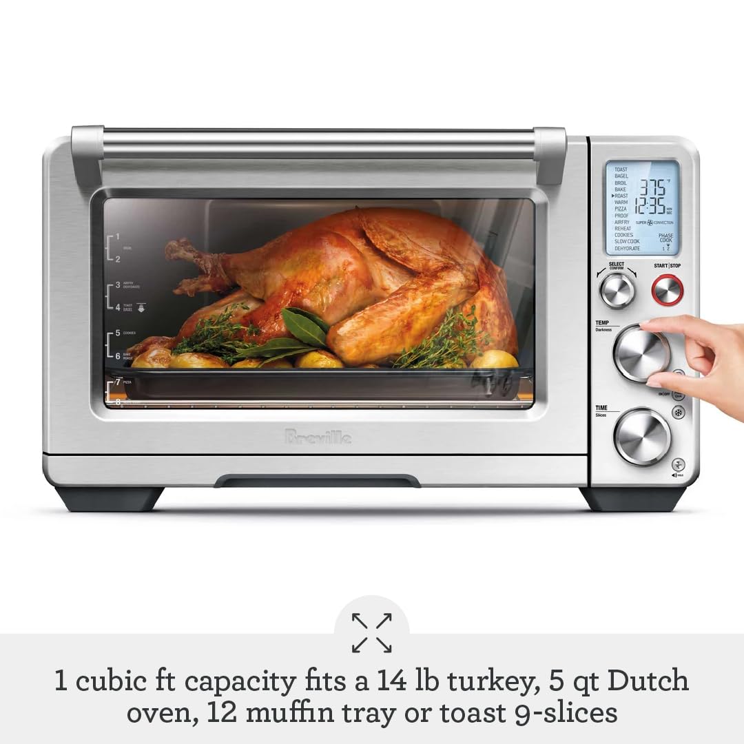 Breville Smart Oven Air Fryer Pro, Brushed Stainless Steel, BOV900BSS