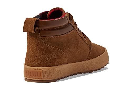 POLO RALPH LAUREN Boy's Camdyn (Little Kid) Snuff Suede/Tan Burnished 2 Little Kid M