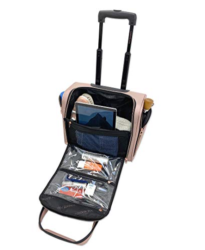 LONDON FOG Bromley 15-Inch Under The Seat Bag,Lightweight, Rose Gold