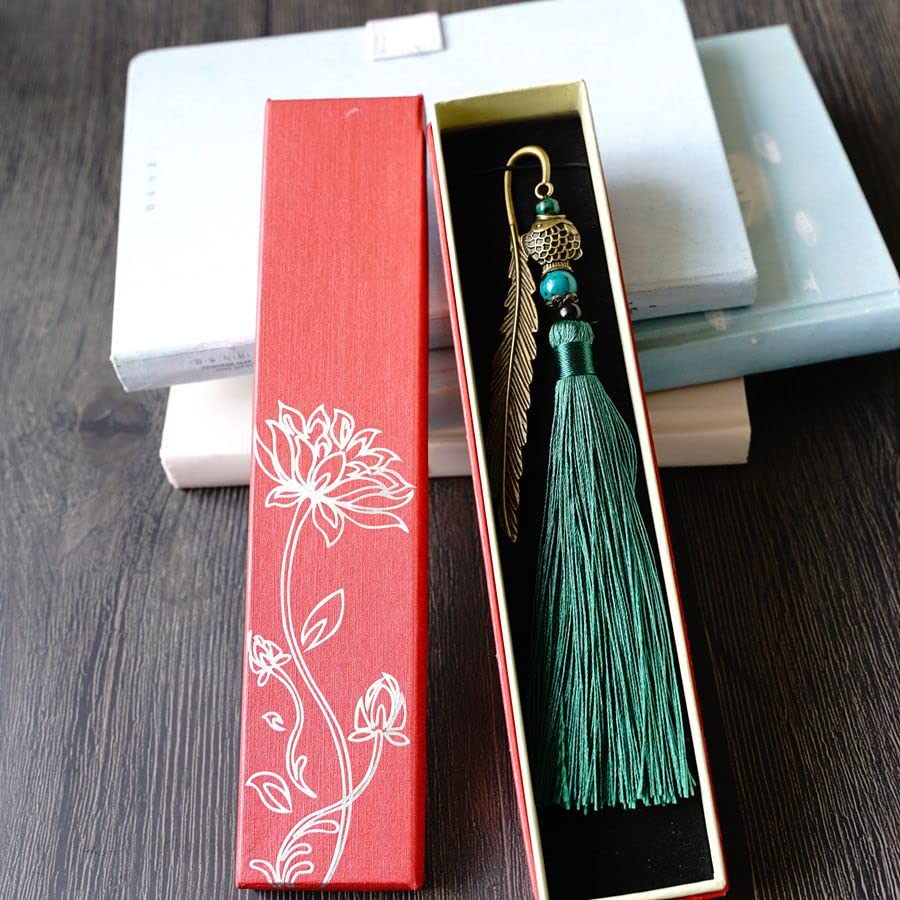 Classical Tassel Metal Bookmark Creative Student Stationery Handmade Retro Ancient Style Small Giftsurplus Year After Year Stationery Paper and Envelopes Set Vintage