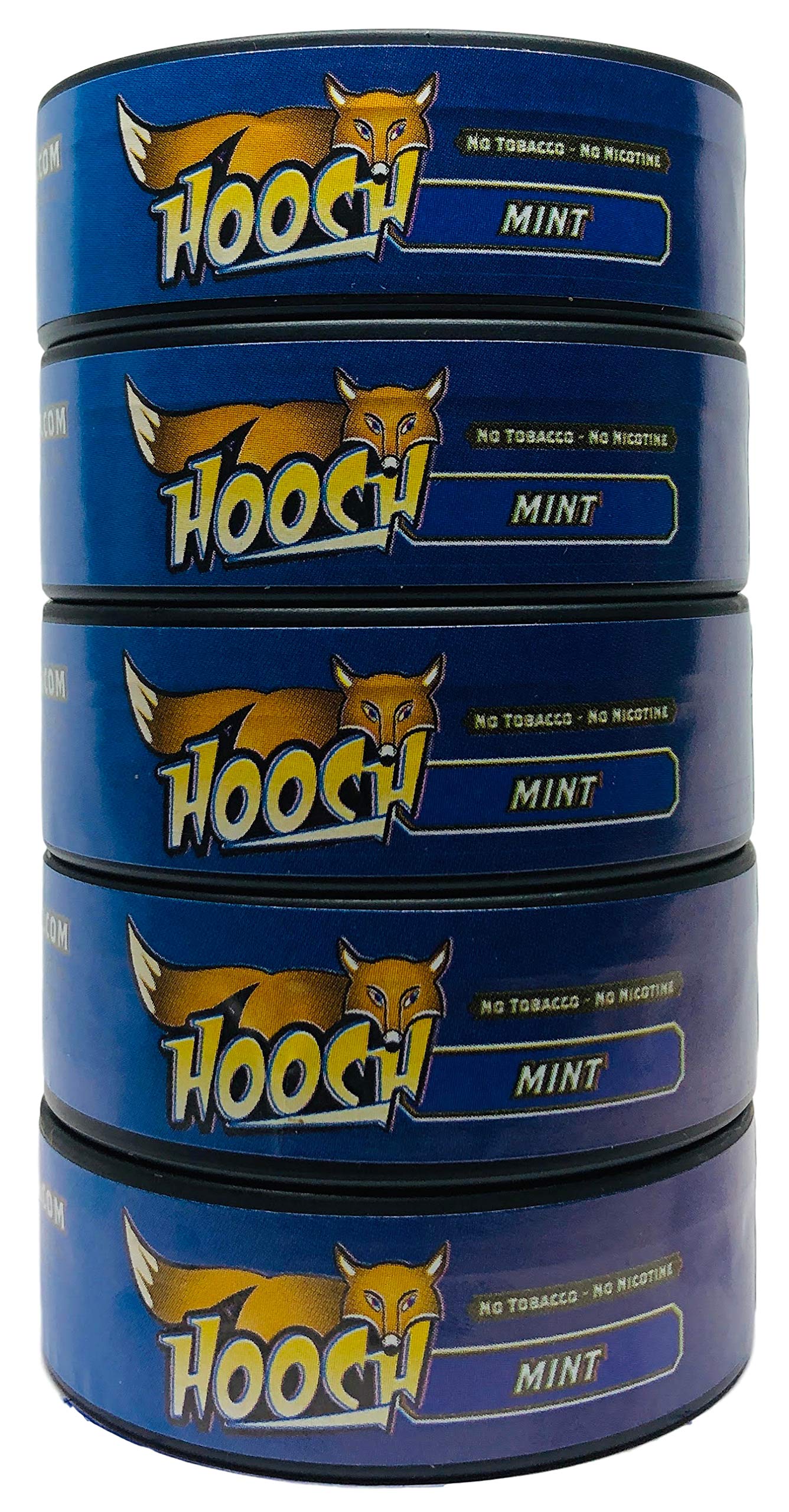 Hooch Herbal Snuff Mint Fine Cut 5 Cans with DC Crafts Nation Mud Bud Spittoon - Ammo