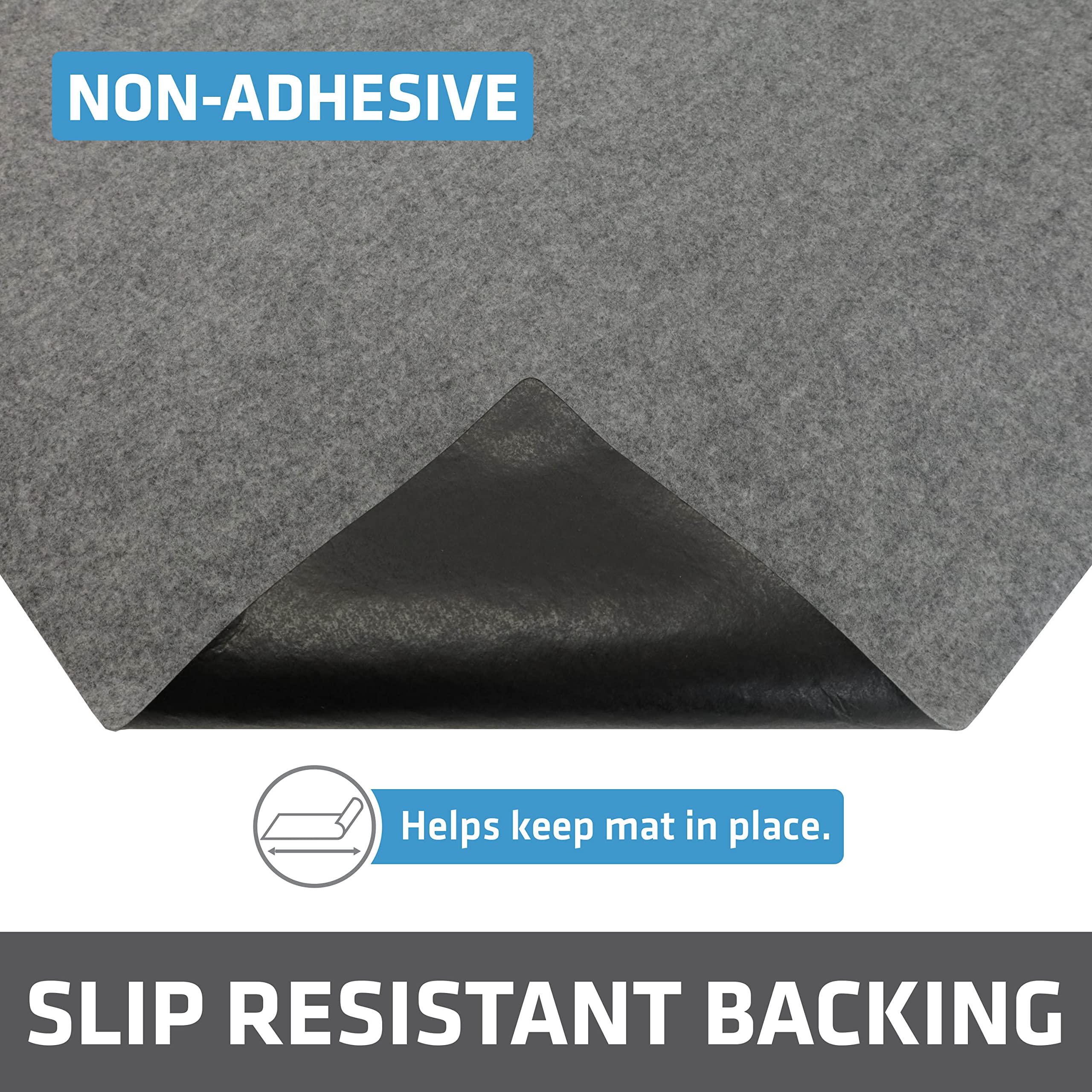 Drymate Premium XL Under Sink Mat, Waterproof Cabinet Protection Mats for Kitchen & Bathroom, Absorbent Shelf Liners, Slip-Resistant, Non-Adhesive, Machine Washable (USA Made)(24βx59β)(Light Grey)