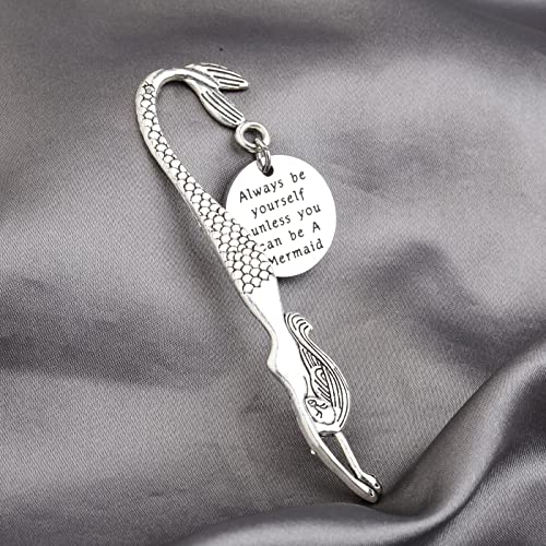 Zuo Bao Mermaid Scale Charm Bookmark Sea Mermaid Quote Always Be Yourself Unless You Can Be a Mermaid Bookmark (Mermaid Bookmark)