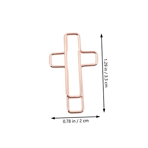 STOBOK 500 pcs Shape Exquisite School Bible Ornaments Organizer Small Metal Paperclips Bookmark Ticket Office Invitation Portable Creative Paper File Party Reading Files Modeling Book