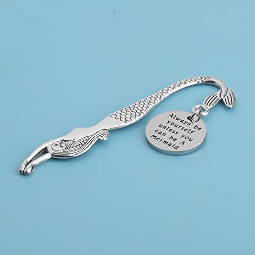 Zuo Bao Mermaid Scale Charm Bookmark Sea Mermaid Quote Always Be Yourself Unless You Can Be a Mermaid Bookmark (Mermaid Bookmark)