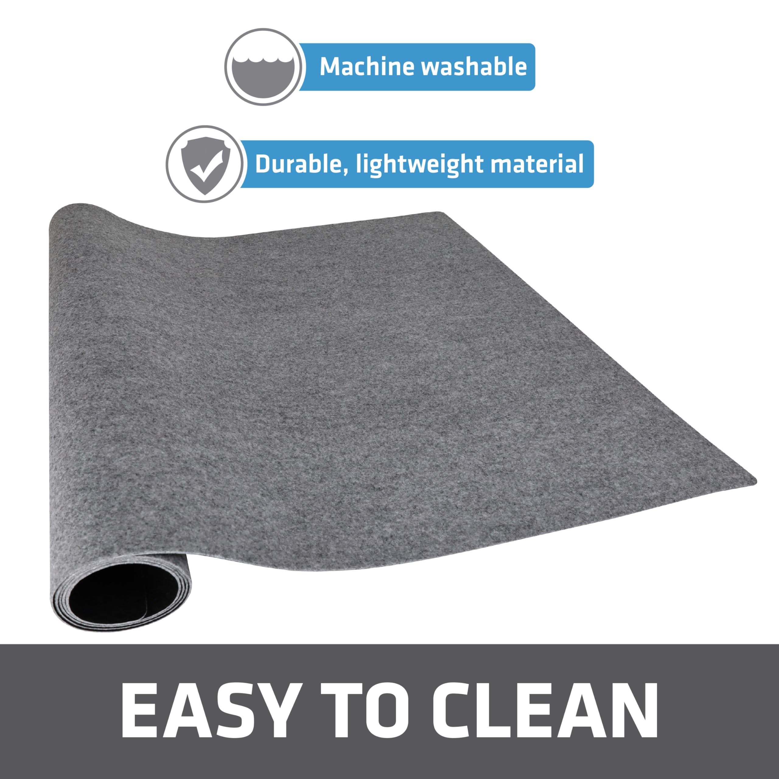 Drymate Premium XL Under Sink Mat, Waterproof Cabinet Protection Mats for Kitchen & Bathroom, Absorbent Shelf Liners, Slip-Resistant, Non-Adhesive, Machine Washable (USA Made)(24βx59β)(Light Grey)
