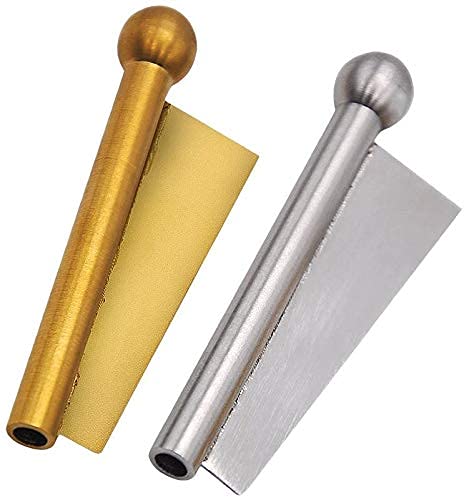 Nasal Vacuum Style, Sniffer Snorter Straw, Pure Stainless Steel Bullet Snuff Bottle, 3-Pack Gold…