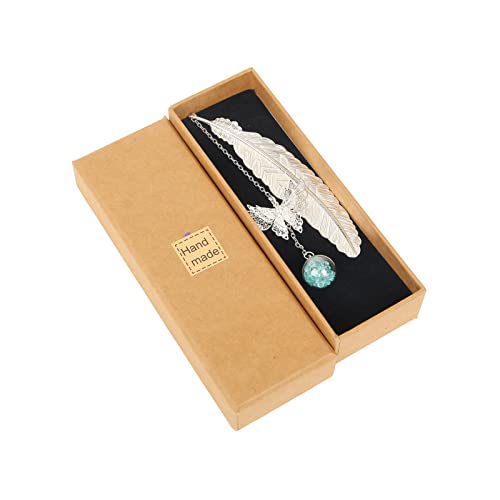 YYwingek Metal Feather Bookmark Book Makers Birthday Gift for Women Teachers Mothers Day 3D Butterfly Chain Book Marks for Book Lover Librarian Readers Lady Kids Girls Boys Female Bookworm