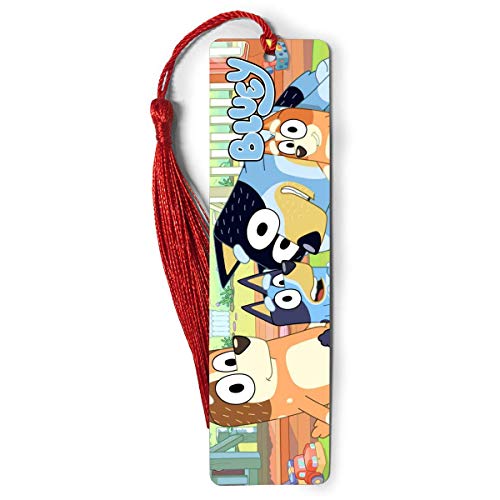 Bookmarks Metal Ruler Bluey Bookography Measure Tassels Bookworm for Book Markers Lovers Reading Notebook Bookmark Bibliophile Gift