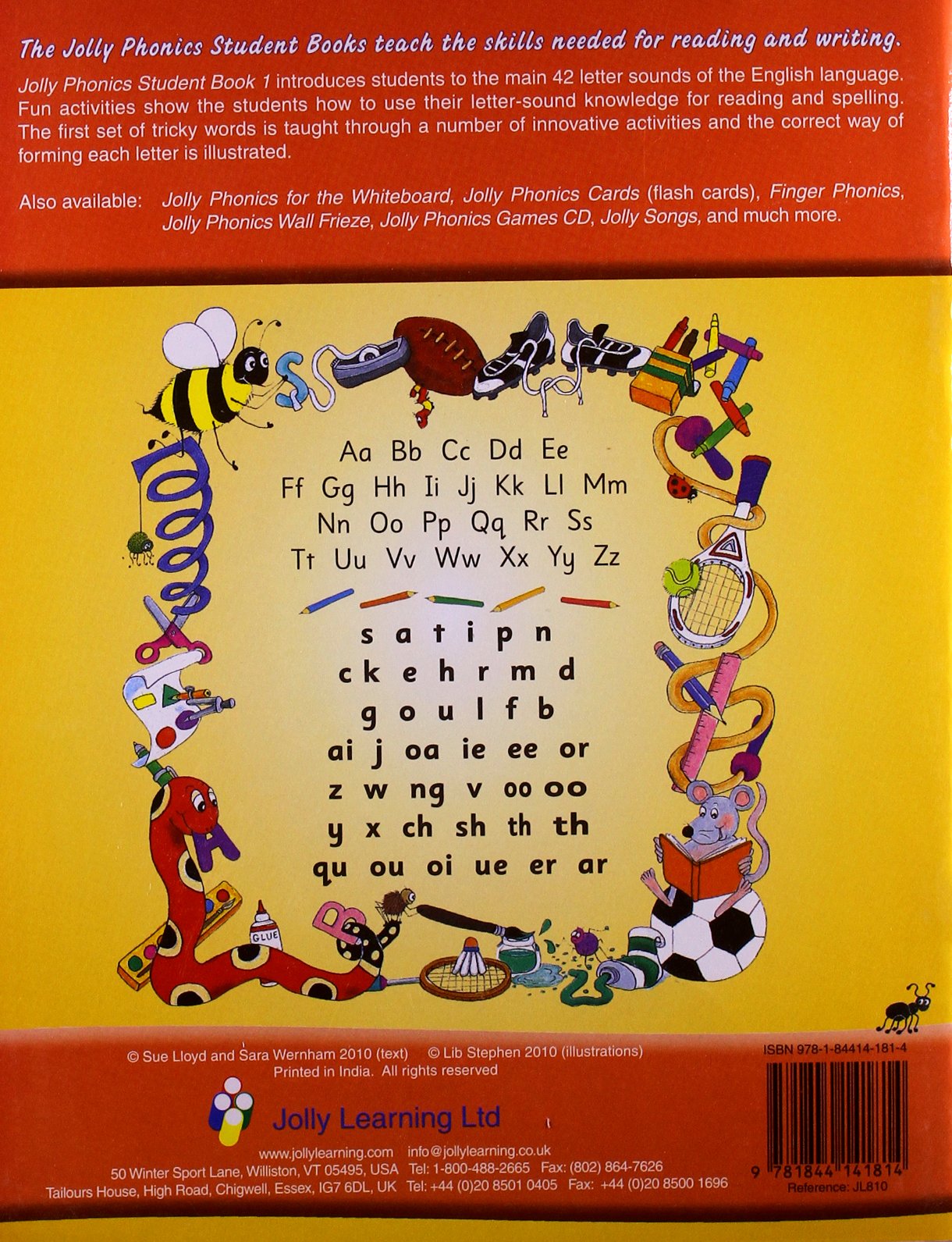 Jolly Phonics Student Book 1: In Print Letters (American English Edition)
