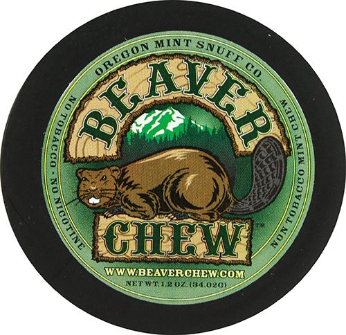 Oregon Mint Snuff Co. - Beaver Chew 1.2oz Tin - Mint Chew (5 Cans)