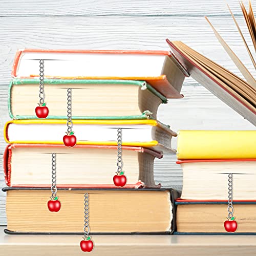 5 Pieces Teacher Bookmark Thank You Bookmark with Pendant Classic Graduation Teacher Bookmark Christmas Present for Teacher Graduation Present (Teaching is A Work Style)