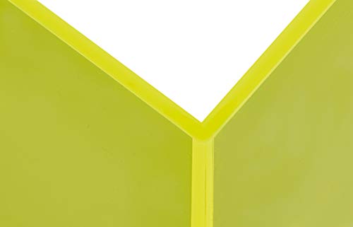 Maul Pack of 2 Premium Acrylic Bookends 10 x 10 x 13 cm Neon Yellow