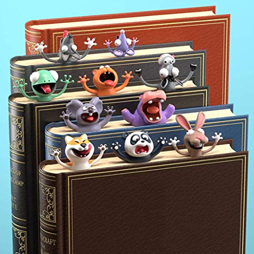 Wacky Bookmark Palz-3d Stereo Kawaii Cartoon Lovely Animal Bookmark Wacky Bookmark Palz Original Cute Book Marks (10pcs)
