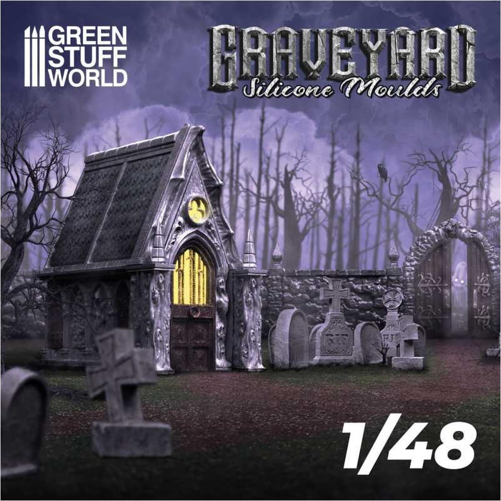 Green Stuff World for Models and Miniatures Graveyard Silicone Molds 3112
