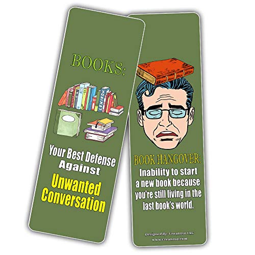 Inspiring Hilarious Literary Bookmarks (30-Pack) – Funny Book Reading Learning Pack - Excellent Party Favors Teacher Classroom Reading Rewards and Incentive Gifts for Book Lovers