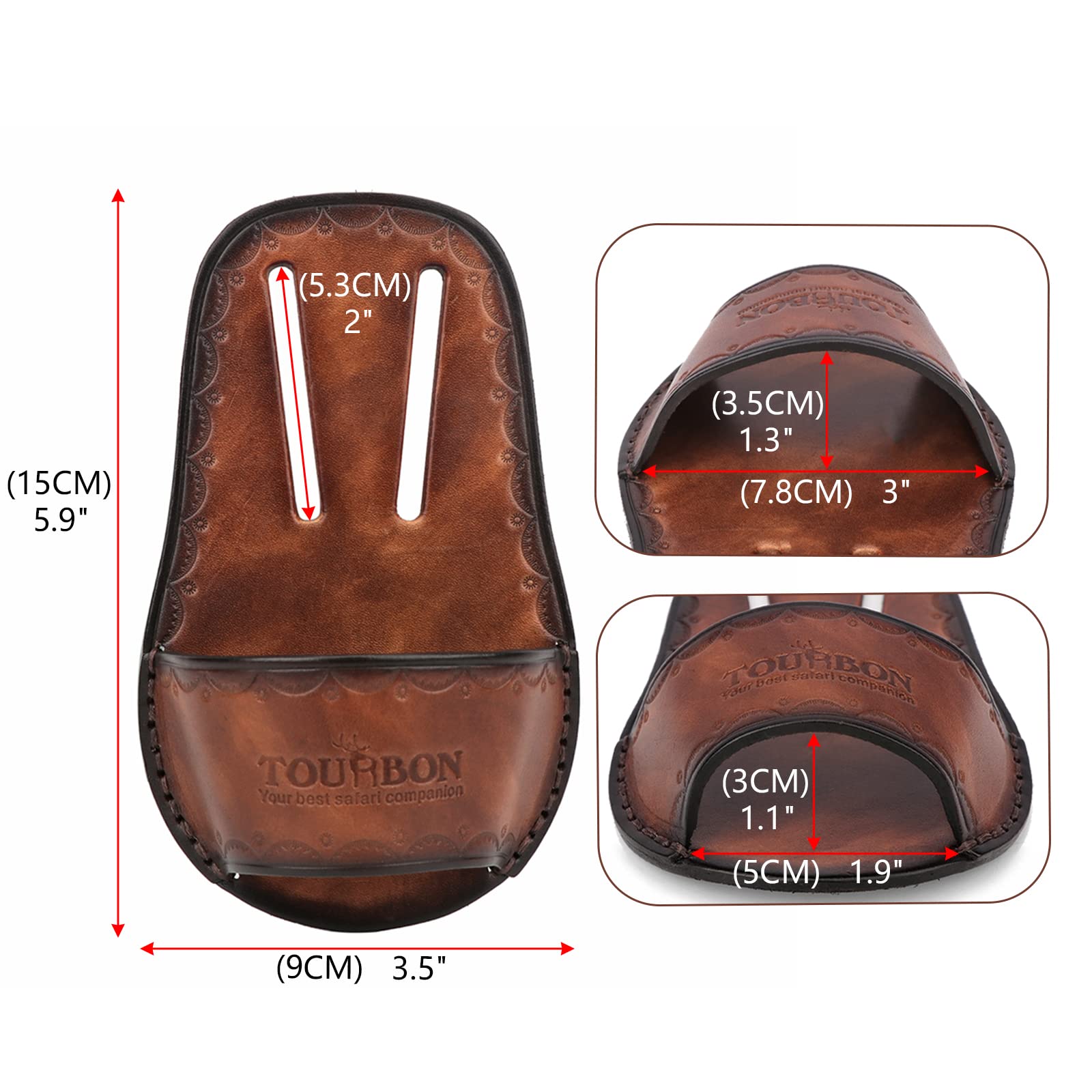 Tourbon Leather Snuff Dip Can Holder Chew Tobacco Cigarette Case Pouch Hammer Tool Holster for Belt