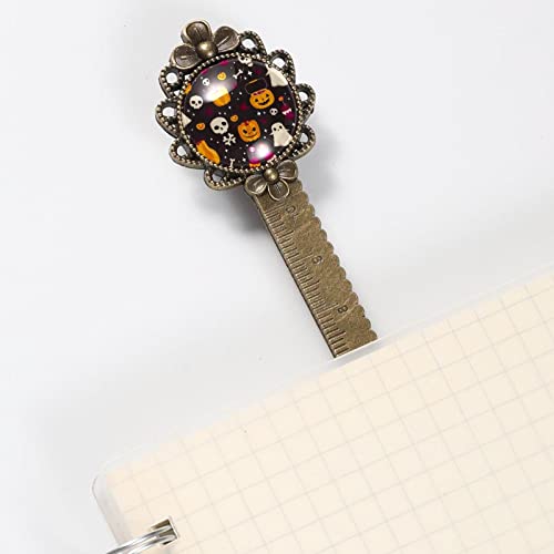 Handmade Bookmark Christmas Birthday Gifts Book Mark Mothers Day Valentine's Day, Halloween Jack-O-Lantern Skull Cartoon