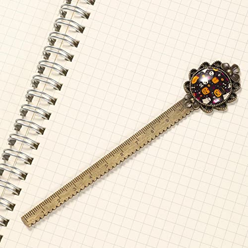 Handmade Bookmark Christmas Birthday Gifts Book Mark Mothers Day Valentine's Day, Halloween Jack-O-Lantern Skull Cartoon