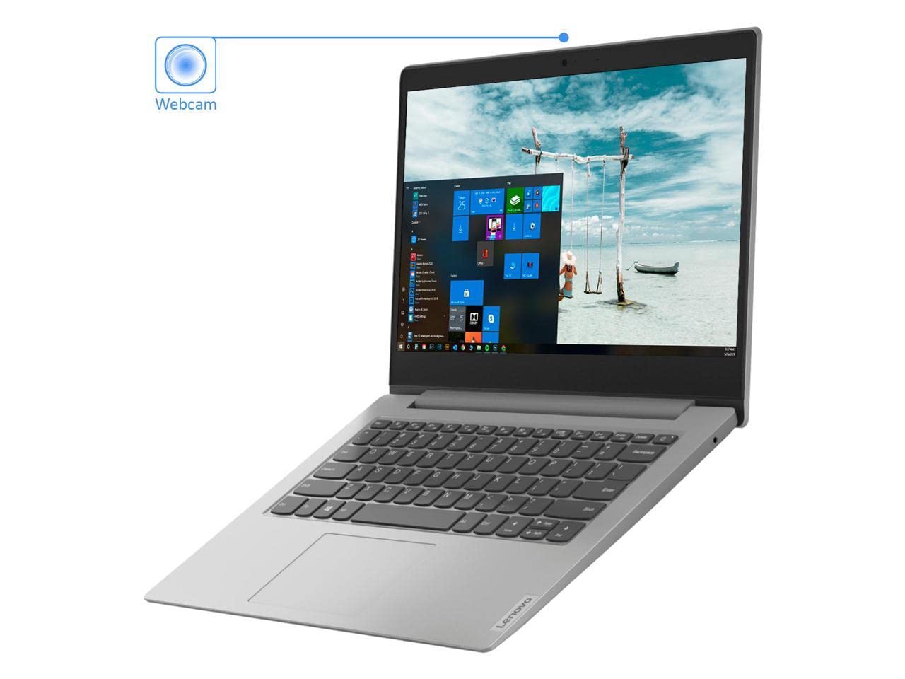 Lenovo IdeaPad 1 Bussiness Laptop 14" HD Display, Intel Pentium Silver N5030 Processor(4-Core, up to 3.1 GHz), 4GB RAM, 256GB NVMe SSD, Webcam, Win 11 S w/1 Year Microsoft 365